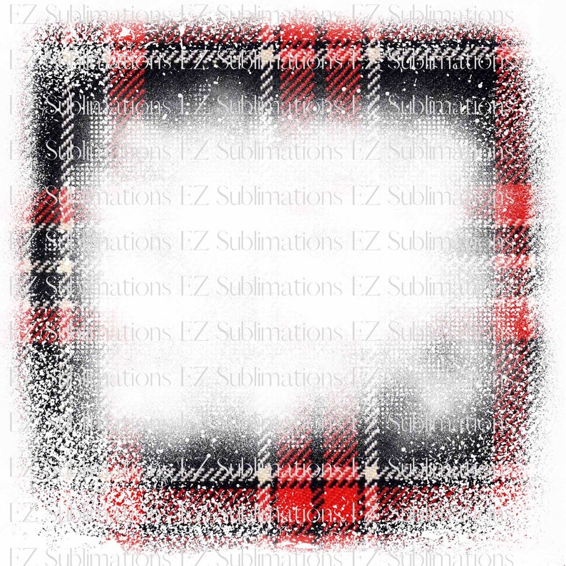 Red Buffalo Plaid Background With Bleach Affect, Grunge Distressed PNG ...