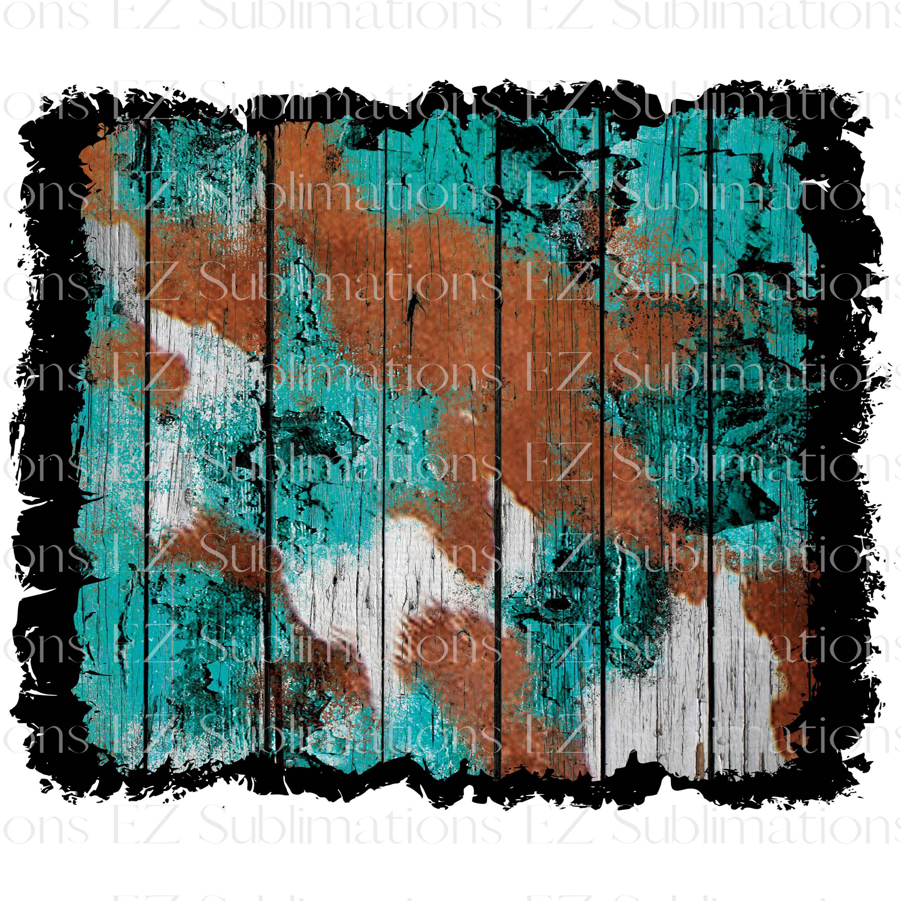 Cowhide Turquoise Fence Background, Grunge Distressed PNG, Backsplash ...