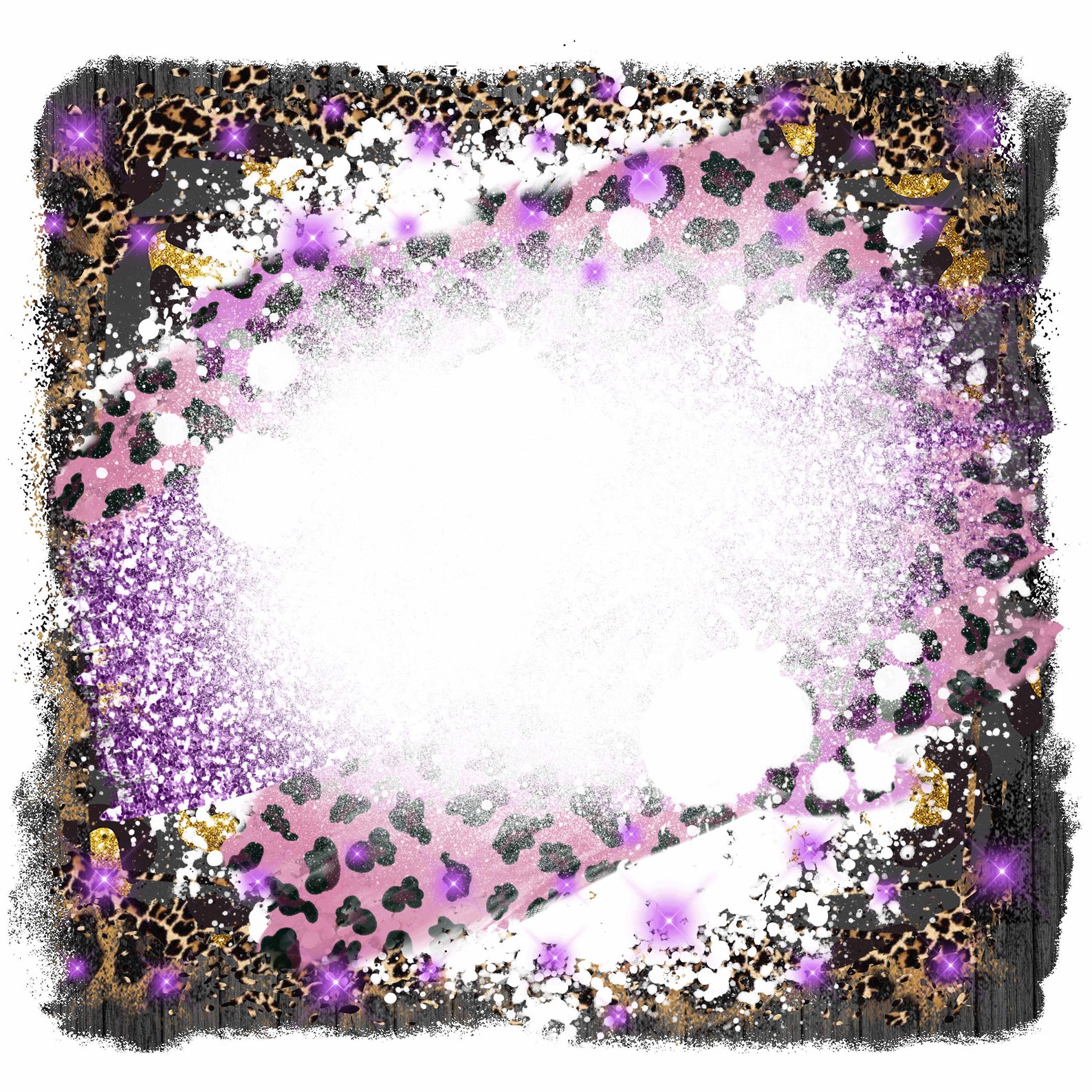 Cheetah Background With Bleach Affect PNG Distressed Leopard - Etsy