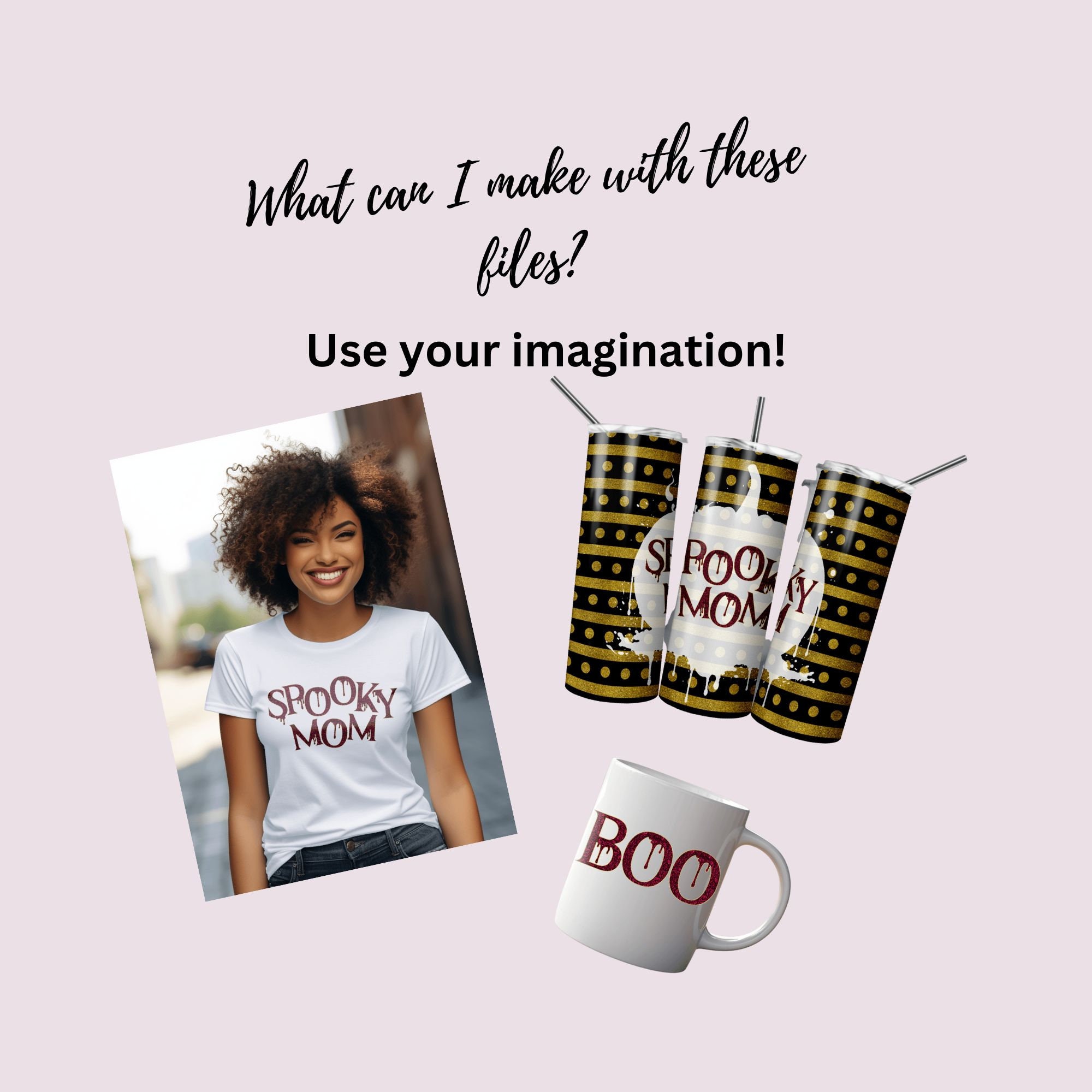 Spooky Halloween Horror Alphabet Set, Ruby Gemstone and Gold Foil Look ...