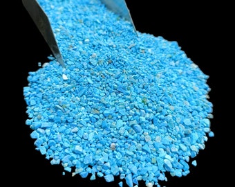 Turquoise Crushed Raw Stone Powder, Sky Blue Crushed Powder Great for ...