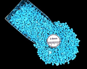 Turquoise Crushed Raw Stone Powder, Sky Blue Crushed Powder Great for ...