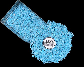 Turquoise Crushed Raw Stone Powder, Sky Blue Crushed Powder Great for ...