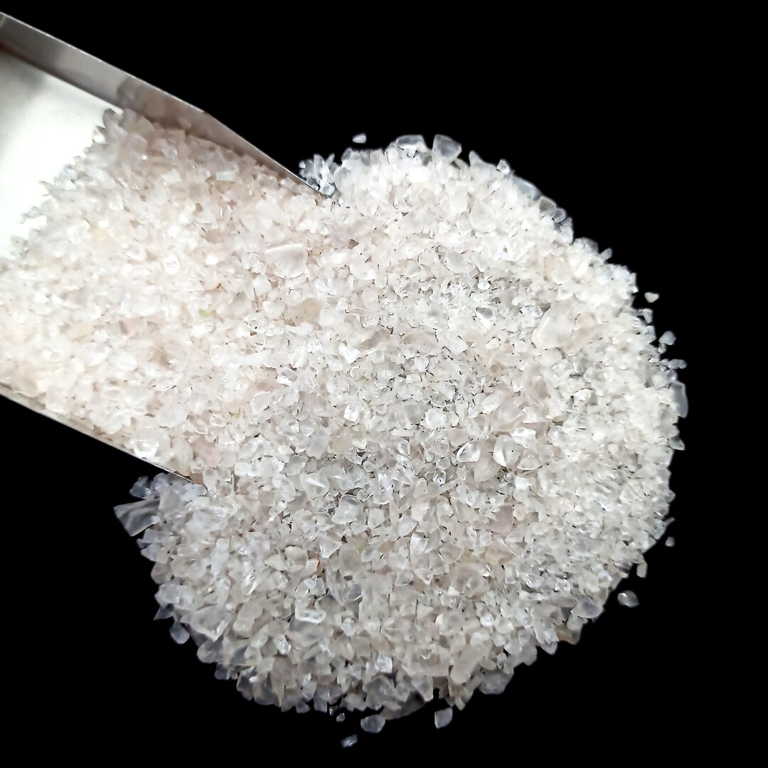 Rose Quartz Crushed Raw Stone Powder, 1-3mm Rose Quartz Powder, Healing ...