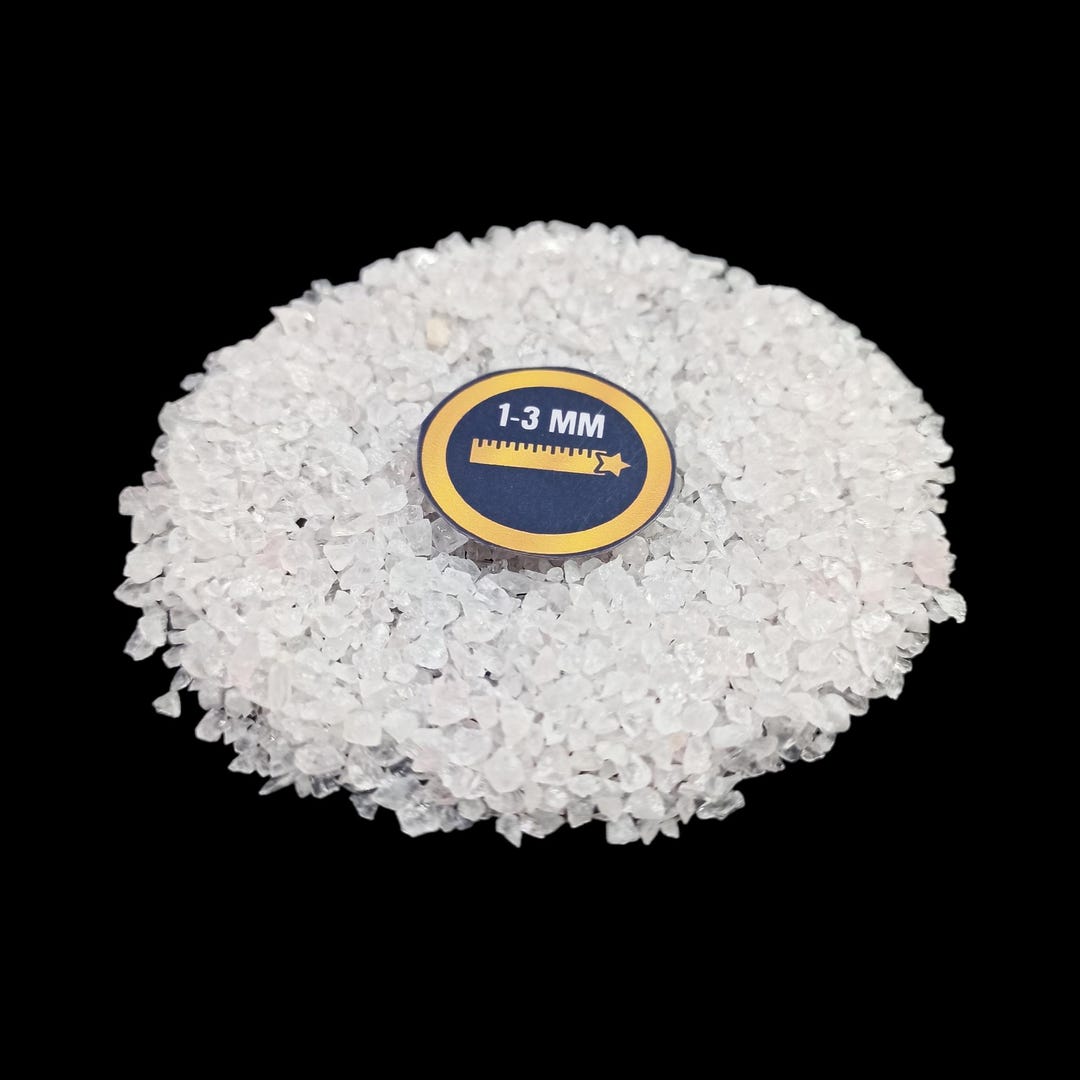 Rose Quartz Natural Coarse Crushed Raw Stone Powder, 1-3mm Rose Quartz ...