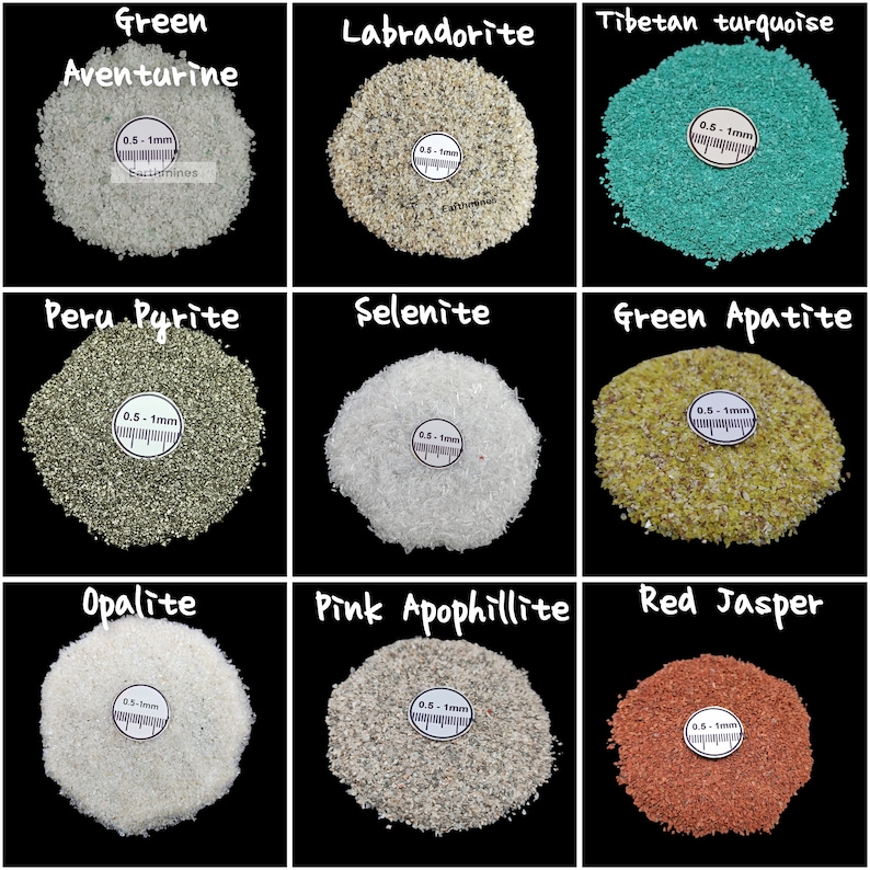 99+ Gemstone Crushed Coarse Powder 0.5-1mm Great for Woodworking Ring ...