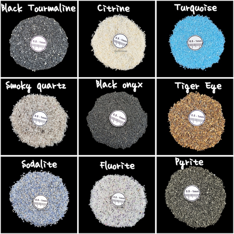 99+ Gemstone Crushed Coarse Powder 0.5-1mm Great for Woodworking Ring ...