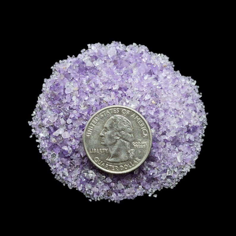 Amethyst Crushed Raw Stone Powder 1-3mm Amethyst Powder | Etsy