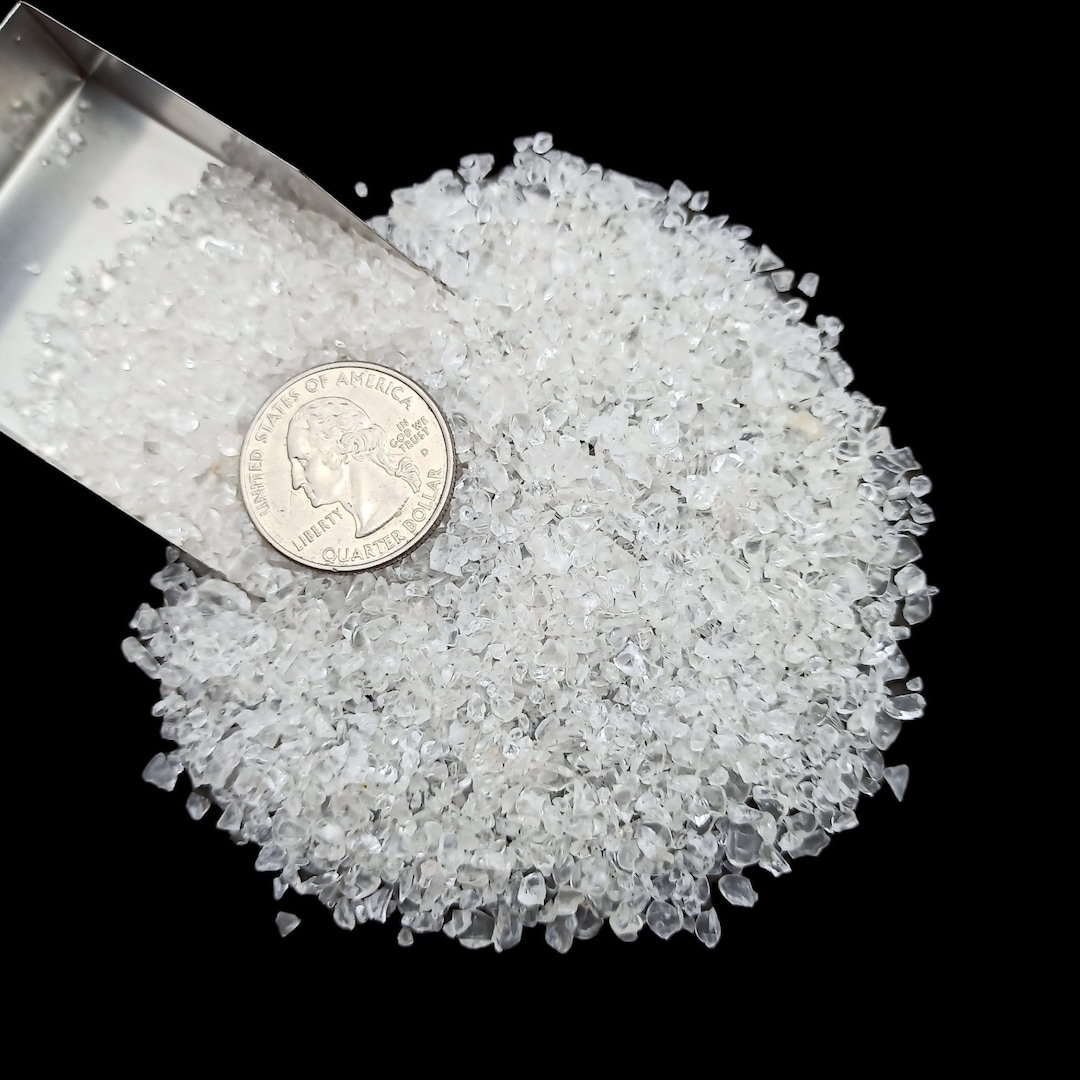 Crystal Crushed Raw Stone Powder, 1-3mm Crystal Powder, Healing Crystal ...