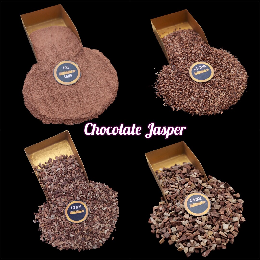 Natural Crushed Coarse Chocolate Jasper Gemstone Powder for Jewelry ...
