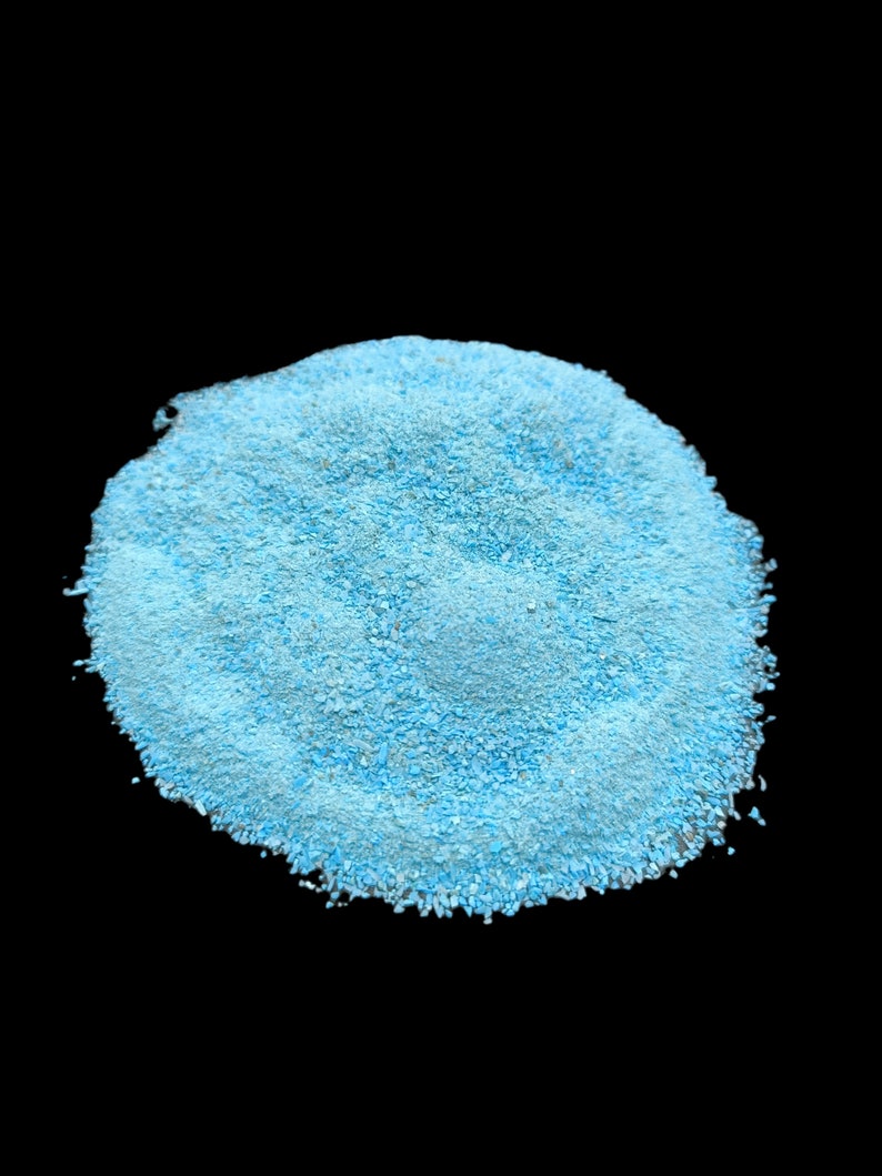 Turquoise Crushed Raw Stone Powder, Fine Turquoise Powder, Sky Blue ...