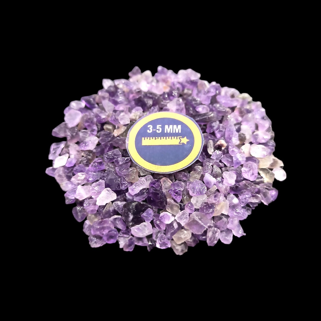 Purple Amethyst Crushed Coarse Natural Gemstone 3-5mm Amethyst Powder ...