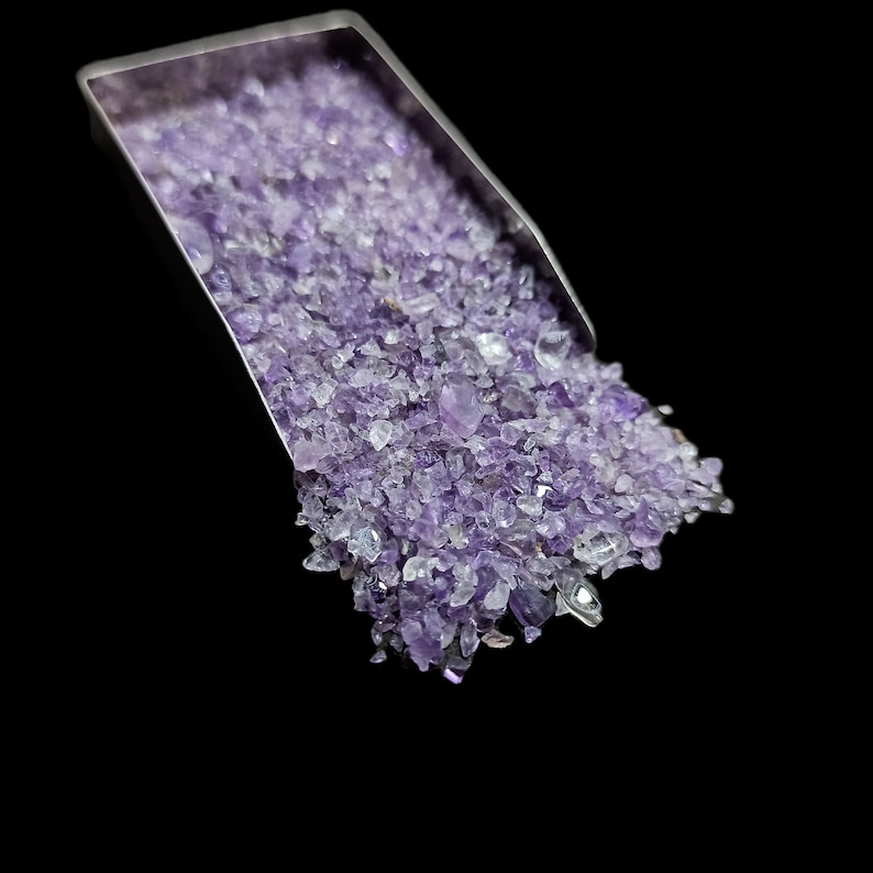 Amethyst Crushed Raw Stone Powder, 1-3mm Amethyst Powder, Healing ...