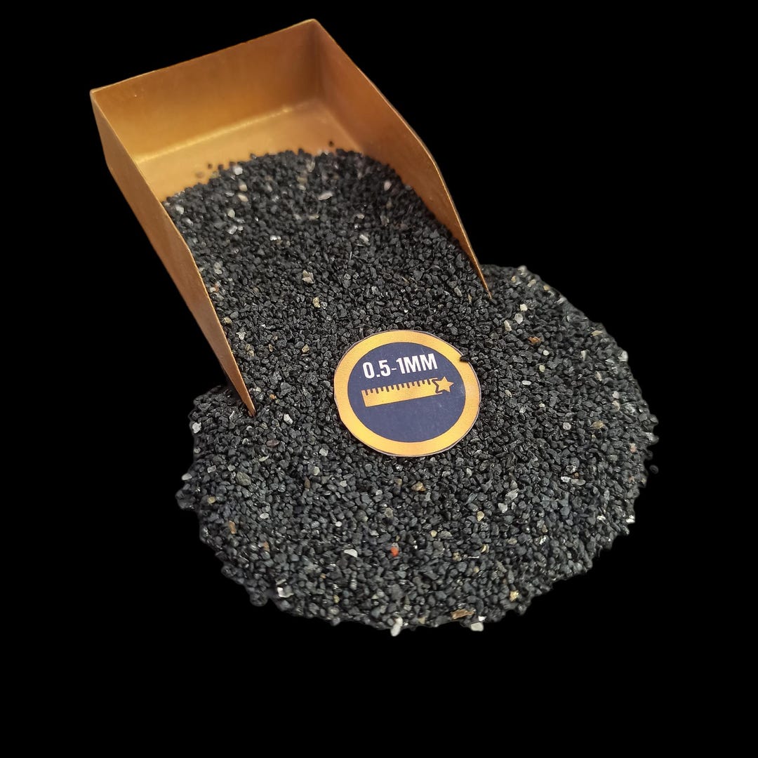 Black Tourmaline Crushed Stone Powder, 0.5-1mm Tourmaline Powder ...