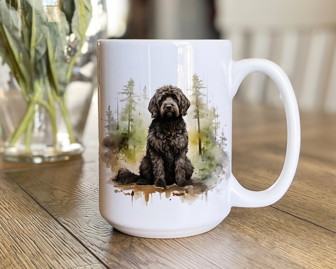 Doodle Lover Mug, Doodle Watercolor, Labradoodle Coffee Cup, Favorite ...