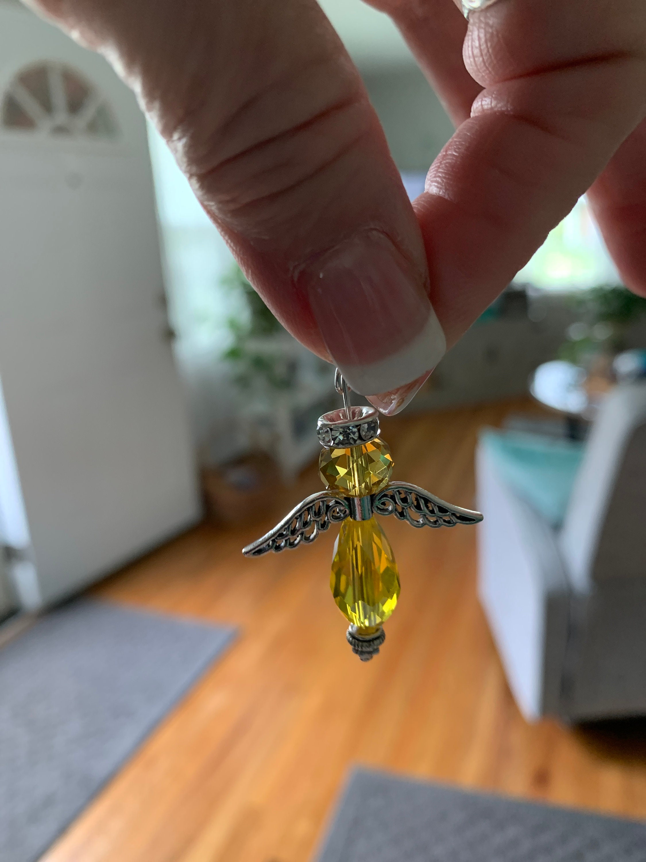 Crystal Guardian Angel, Suncatcher - Etsy