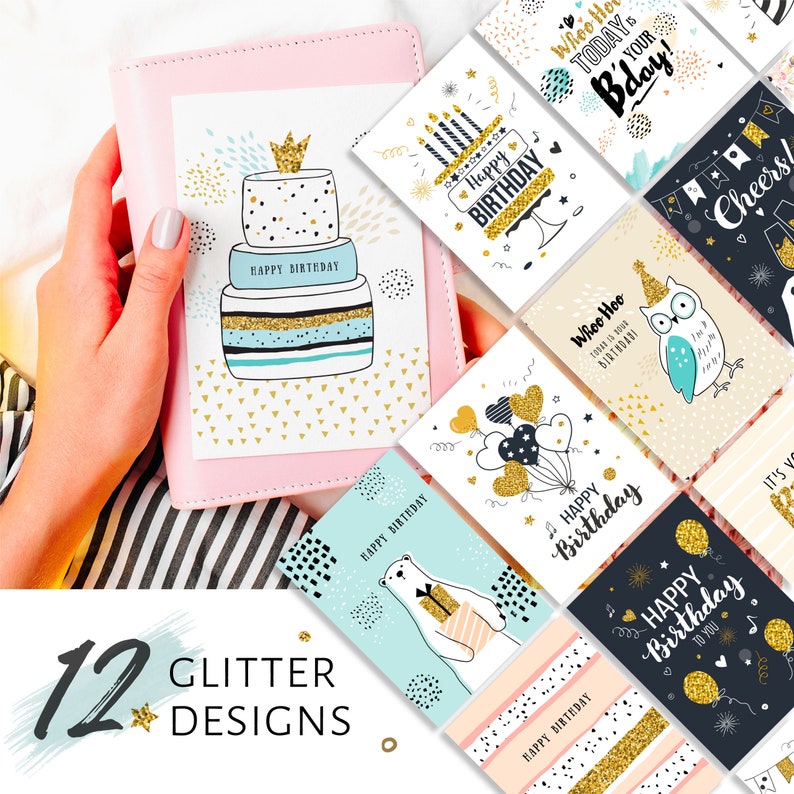 Happy Birthday Cards Assortment - Cards in Bulk - 40 Pack Unique ...