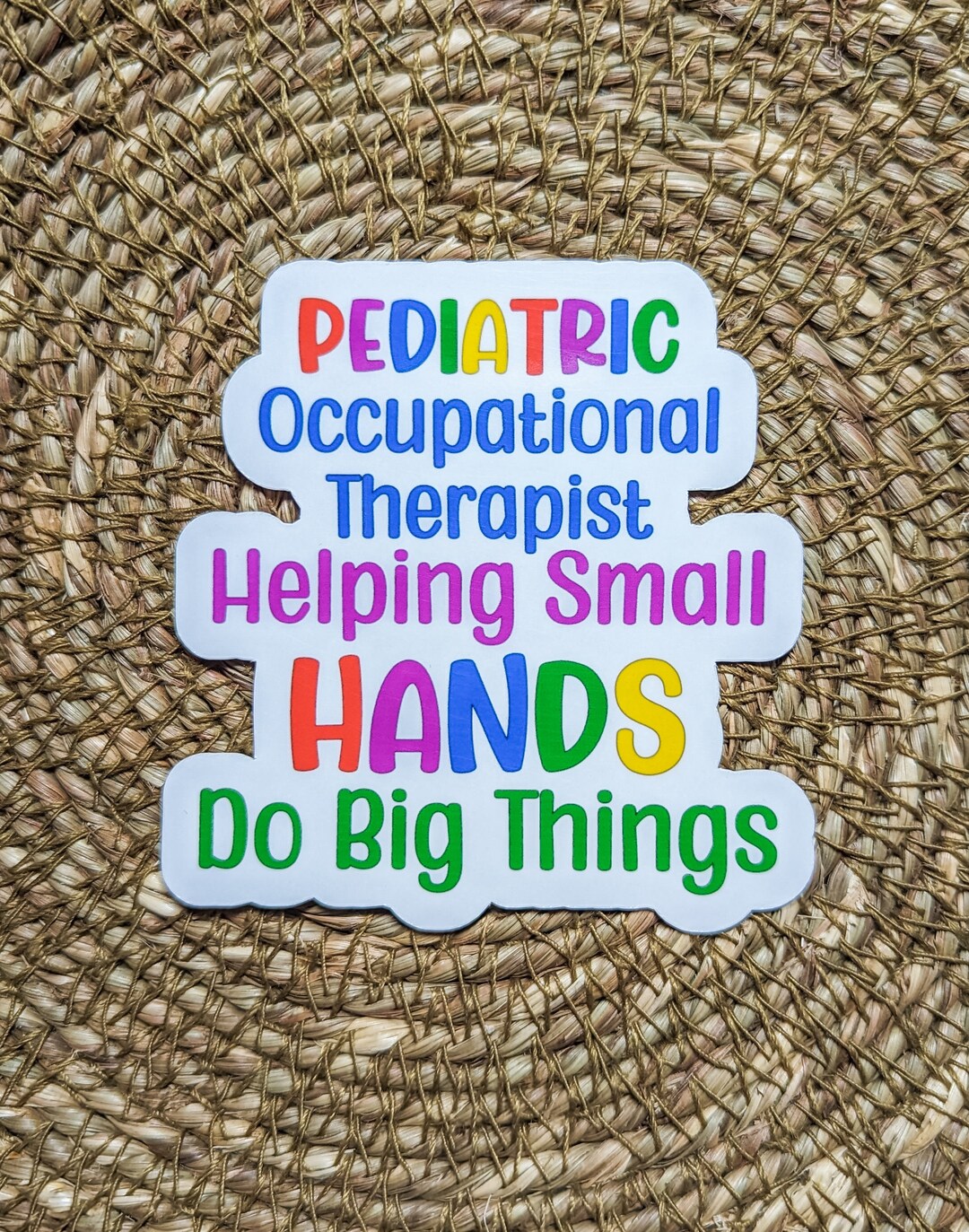 Occupational Therapy Sticker, OT Sticker, Pediatric OT Gift, Therapist ...