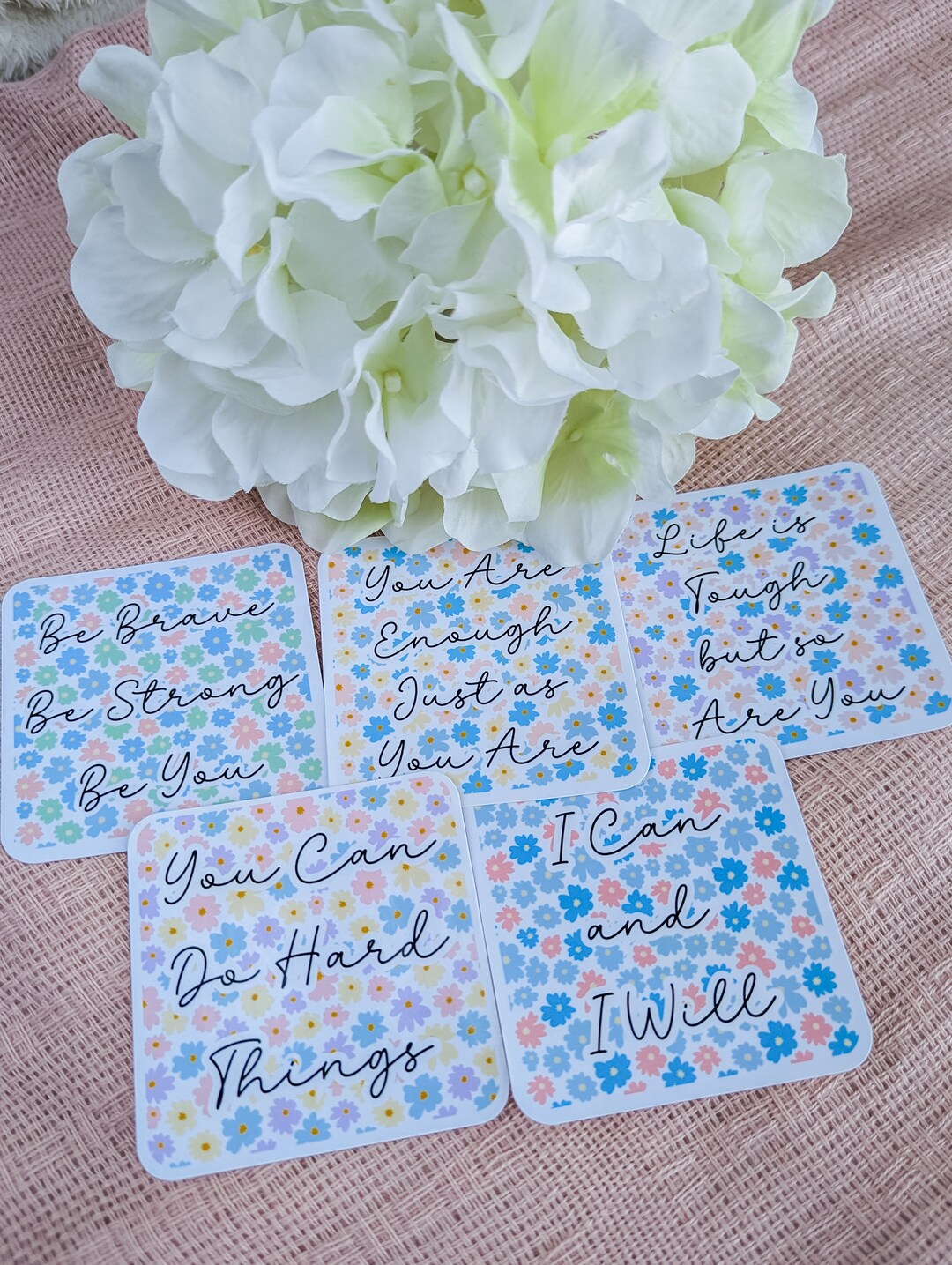 Self Care Stickers, Affirmation Cards Sticker Pack, Women's Mental ...