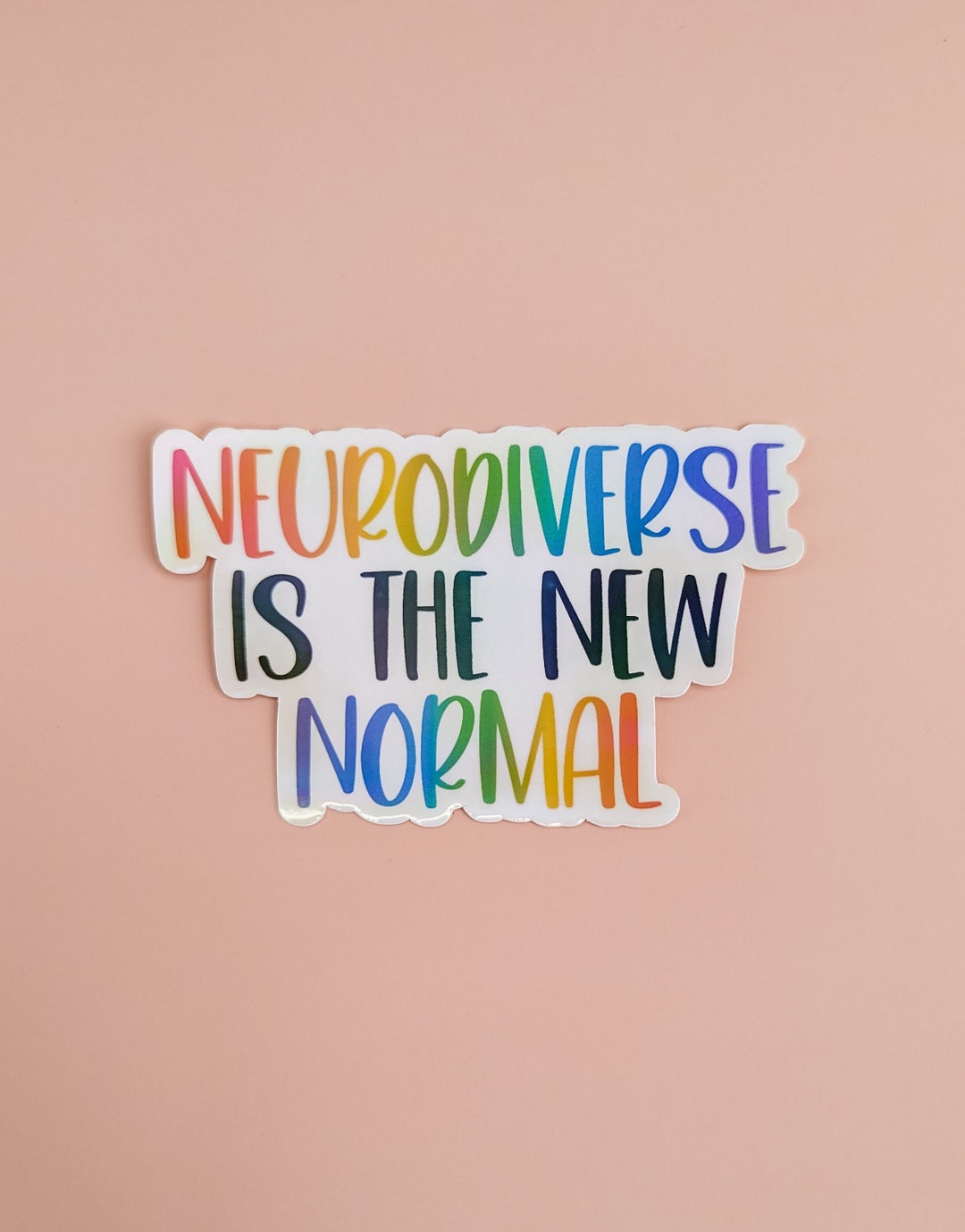 Neurodiverse ADHD Sticker for Laptop Holographic Neurodiverse Vinyl ...