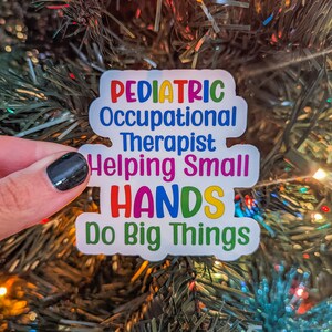 Occupational Therapy Sticker, OT Sticker, Pediatric OT Gift, Therapist ...