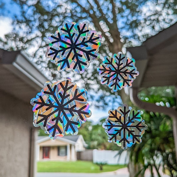 Snowflake Suncatcher - Etsy