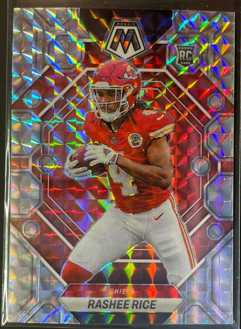 2023 Panini Mosaic RASHEE RICE Silver Mosaic Rookie Card Chiefs Super ...