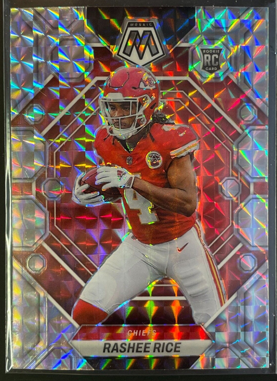 2023 Panini Mosaic RASHEE RICE Silver Mosaic Rookie Card Chiefs Super ...