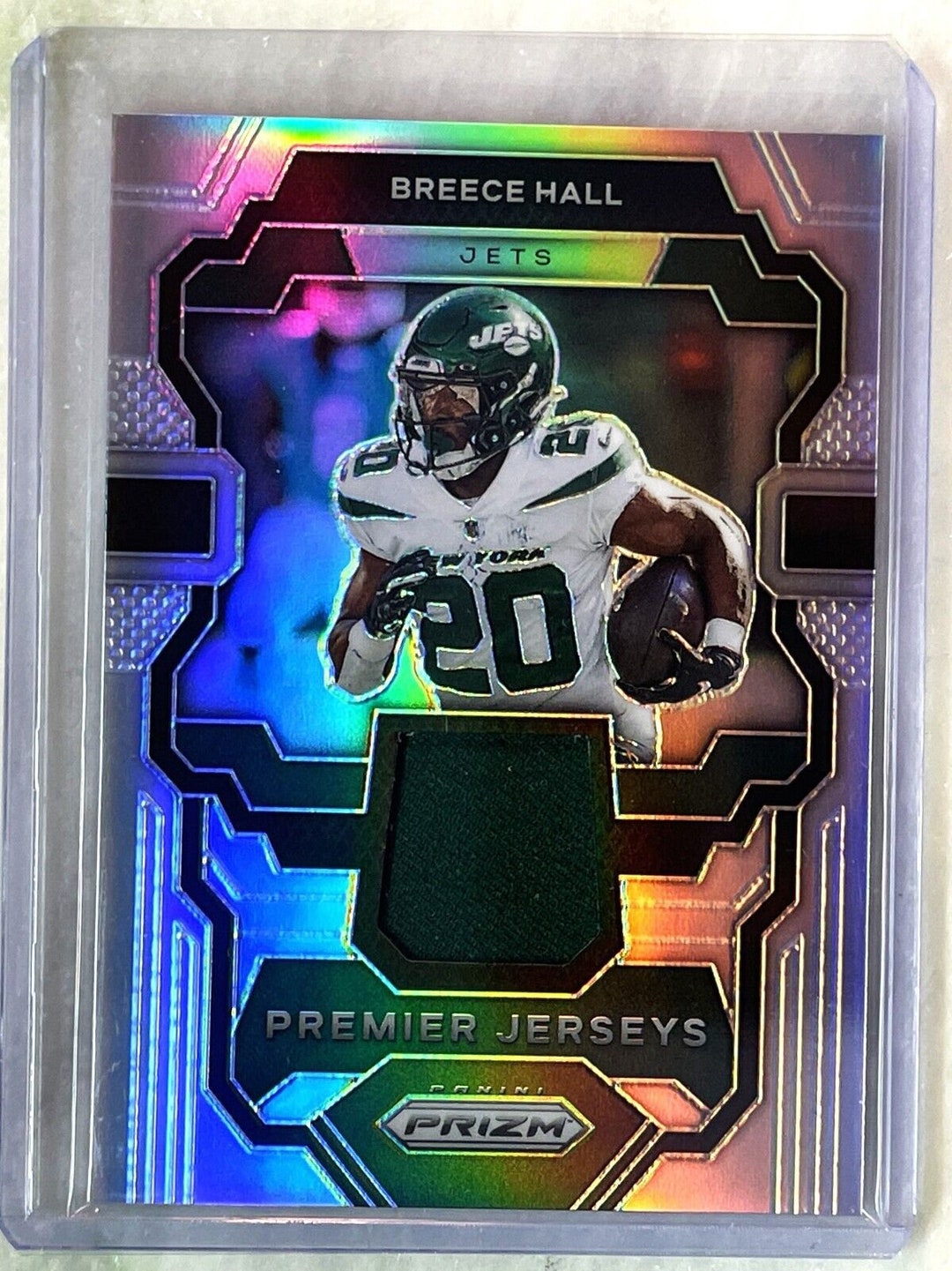 2023 Panini Prizm Premier Jerseys PJ-BH Breece Hall Patch Jets Rookie ...