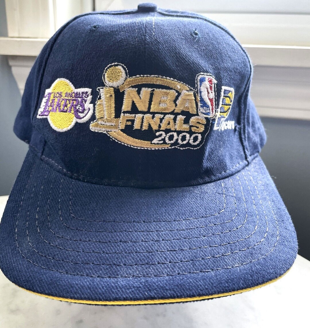 Vintage NBA Finals 2000 Hat Los Angeles Lakers Pacers Kobe Shaq LA Logo ...