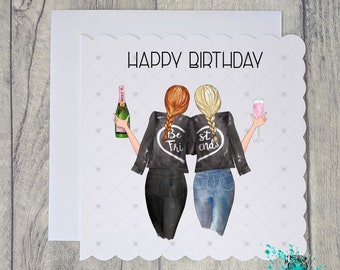 Leather Jacket Birthday Card - Etsy UK