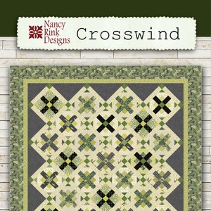 Crosswind Fat Quarter Quilt Pattern Easy Scrappy - Etsy