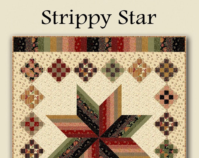 Strippy Star Digital Quilt Pattern - Etsy