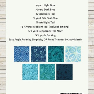 Water Crystals Batik Quilt Pattern Nancy Rink - Etsy