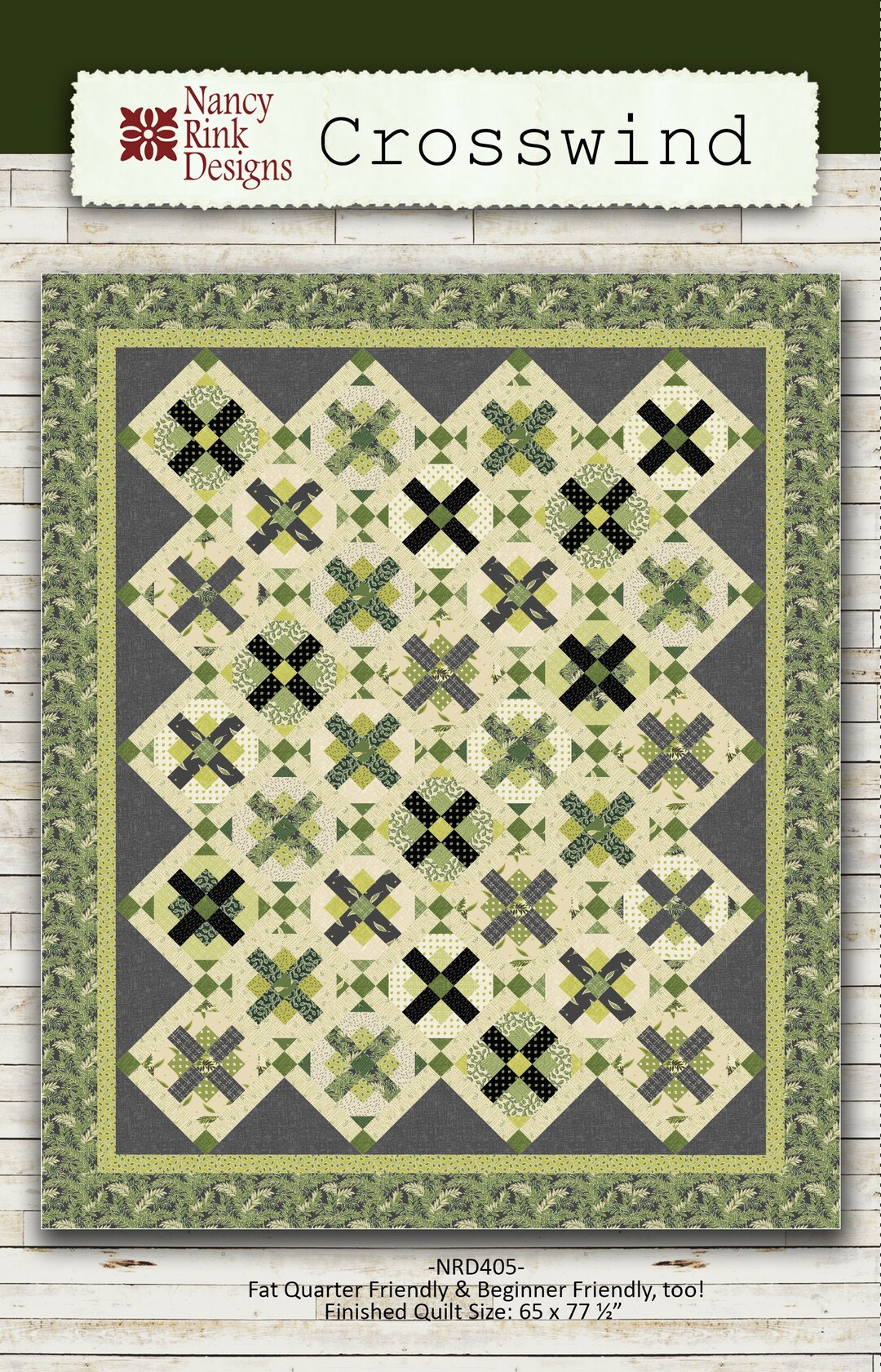 Crosswind Fat Quarter Quilt Pattern Easy Scrappy - Etsy