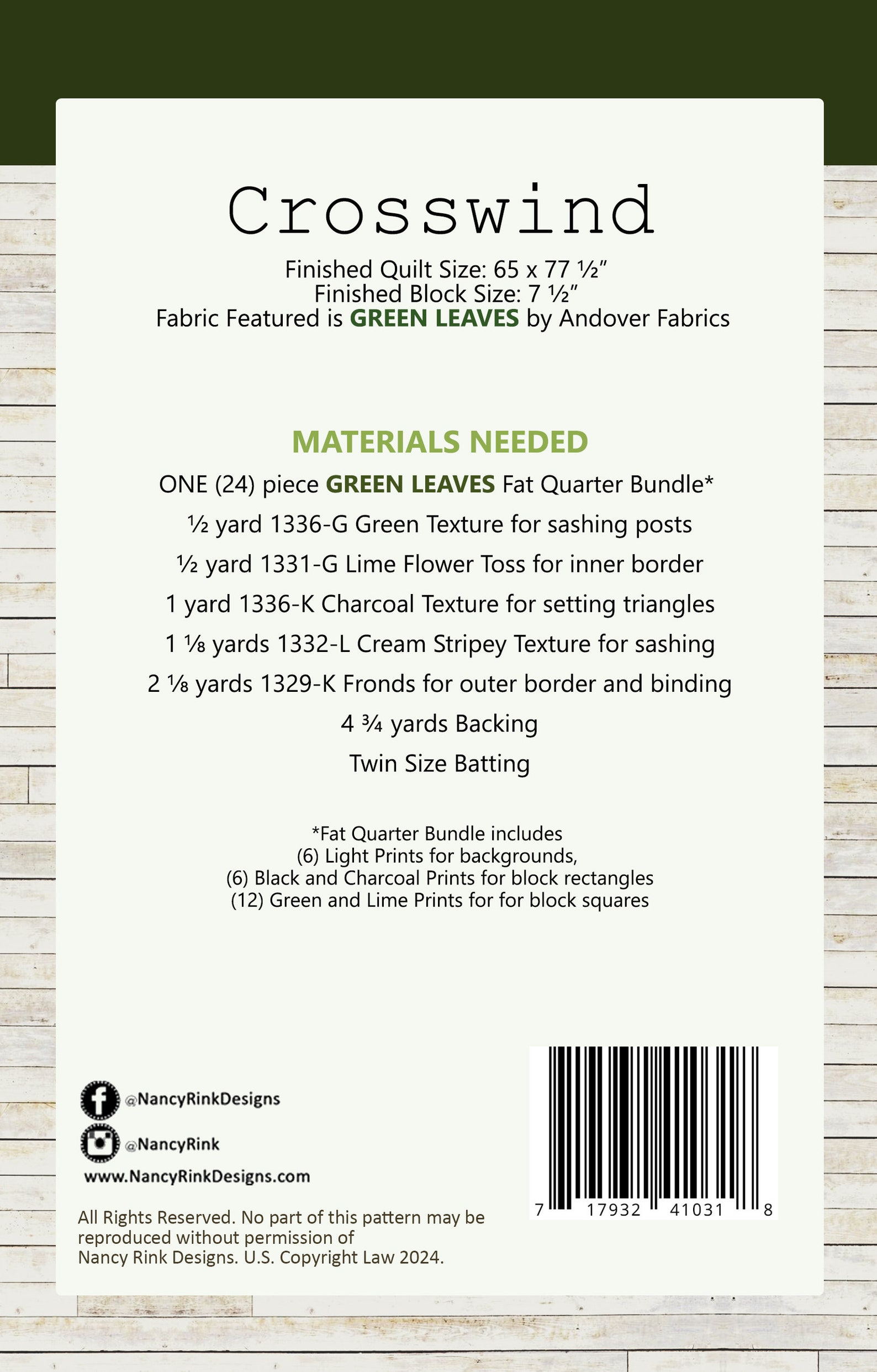 Crosswind Fat Quarter Quilt Pattern Easy Scrappy - Etsy