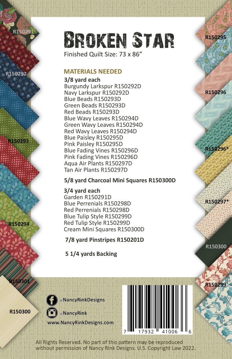 Broken Star Quilt Pattern - Etsy