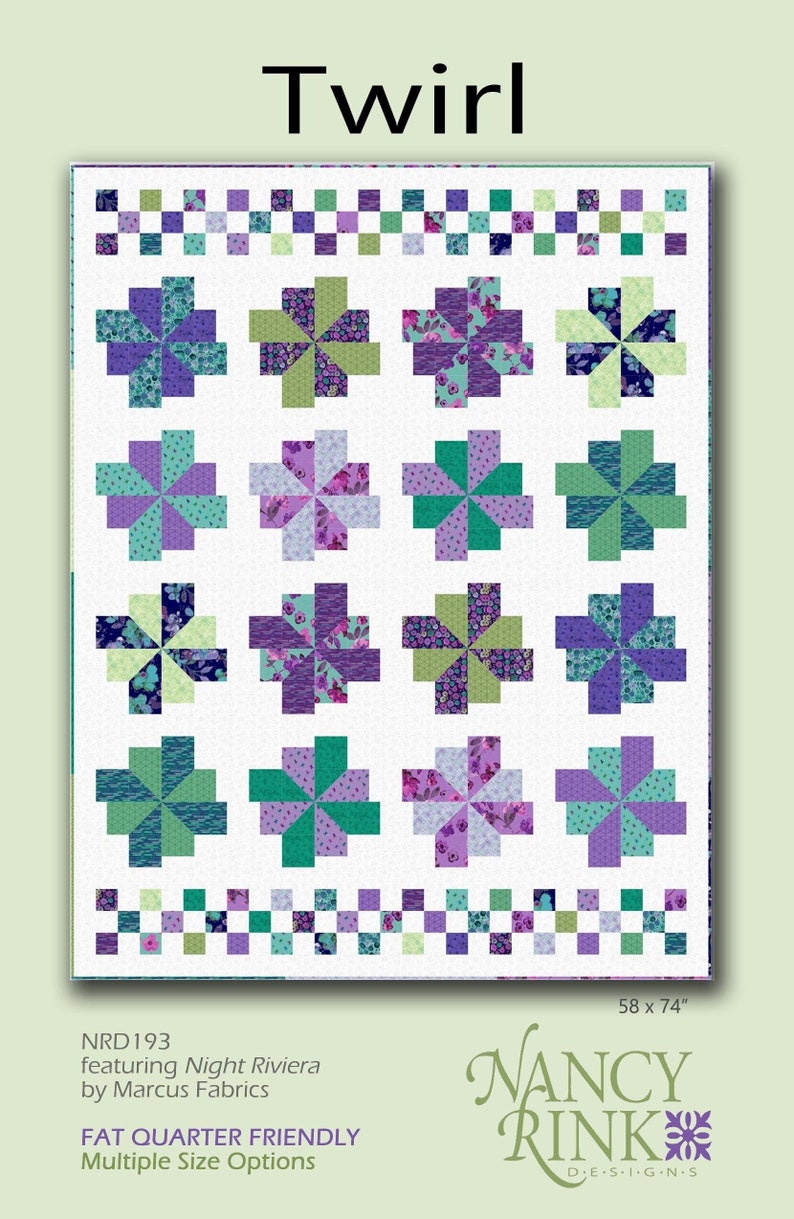 Twirl Quilt Pattern - Etsy