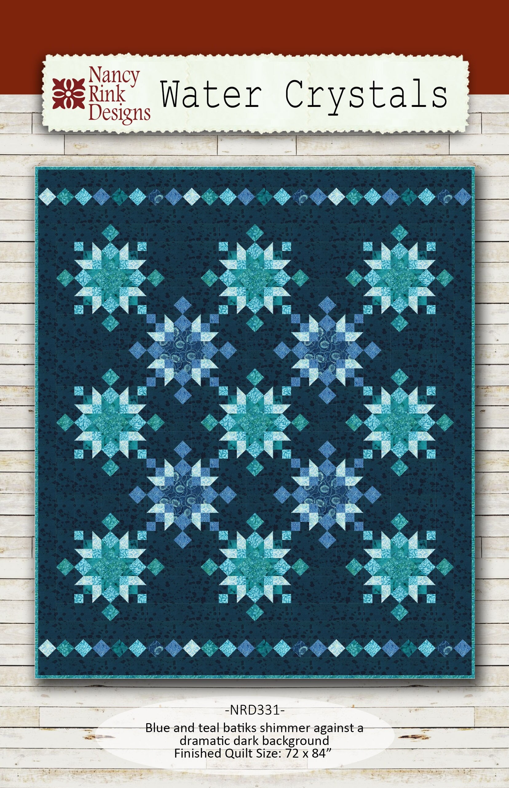Water Crystals Batik Quilt Pattern Nancy Rink - Etsy