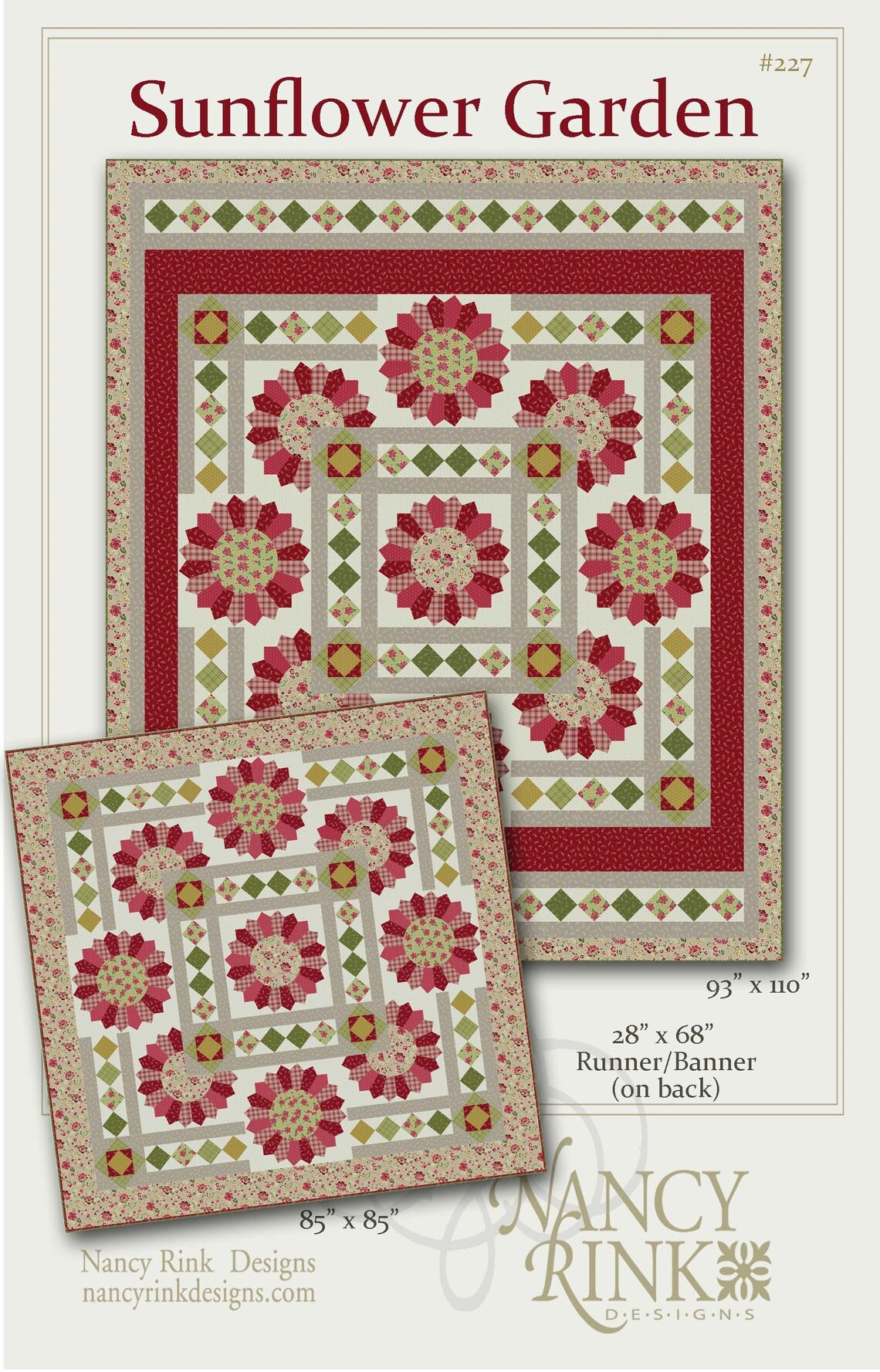 Sunflower Garden Digital Quilt Pattern - Etsy