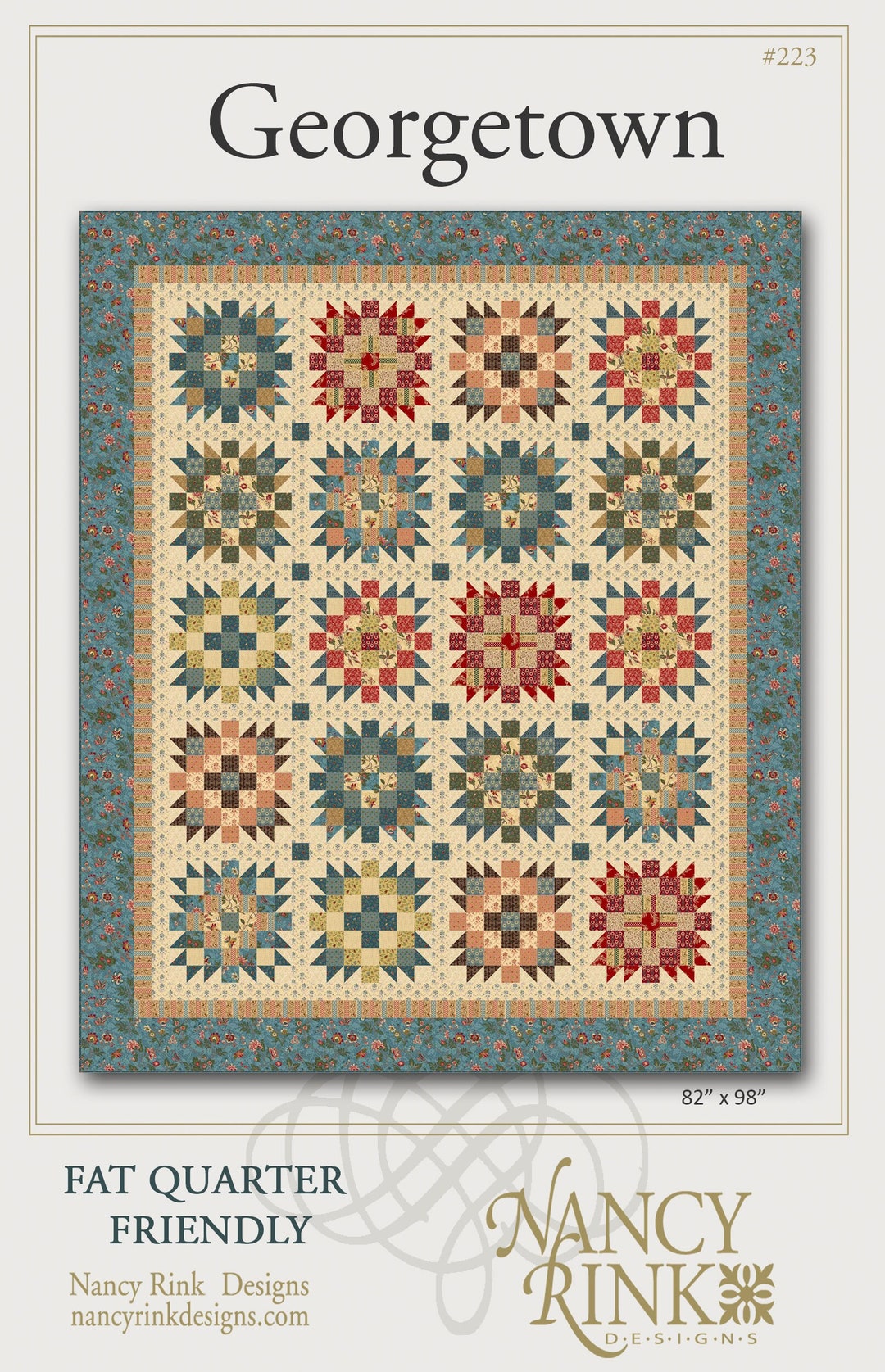 Georgetown Fat Quarter Friendly Quilt Pattern - Etsy