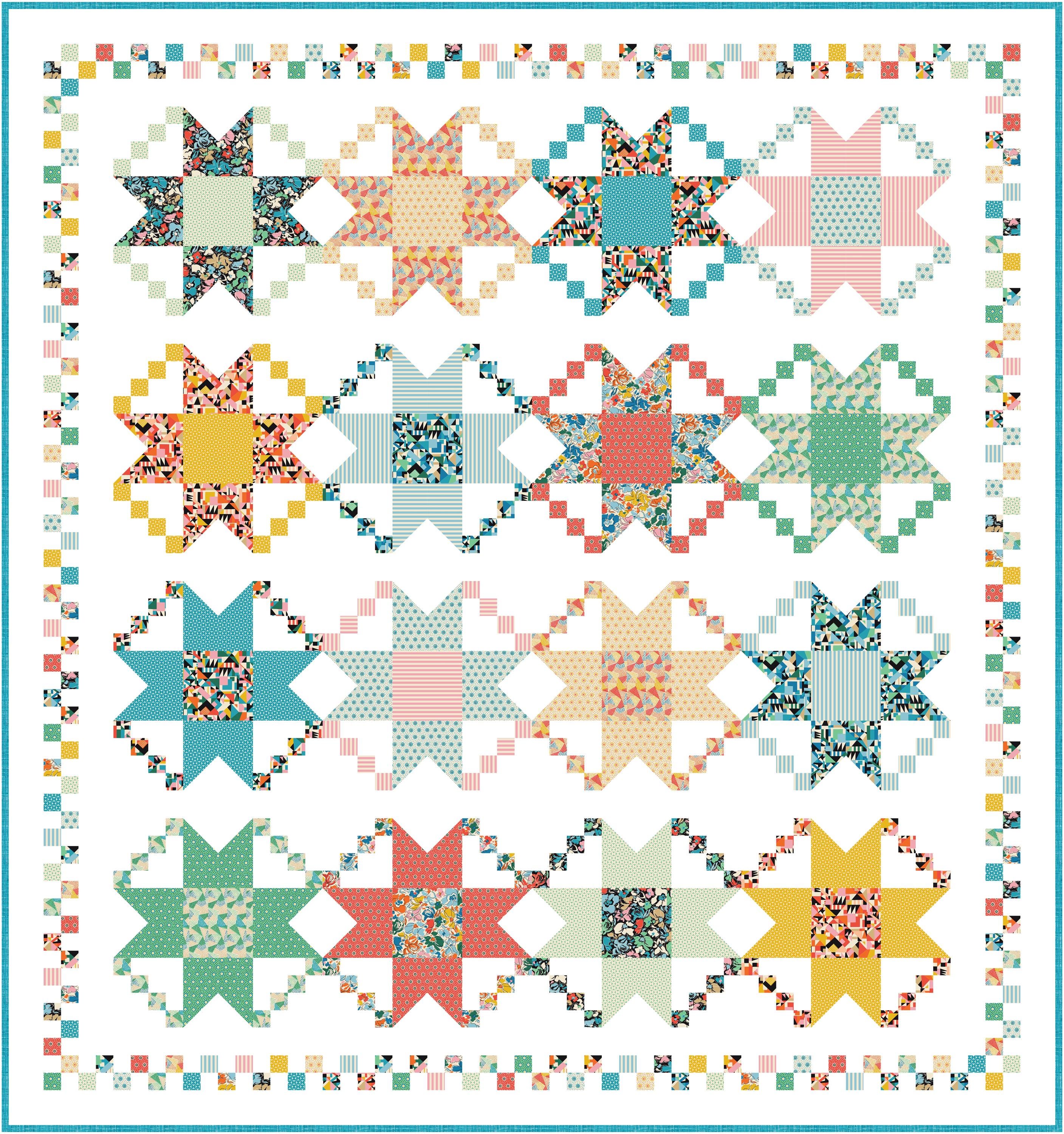 Starry Argyle Quilt Pattern - Etsy