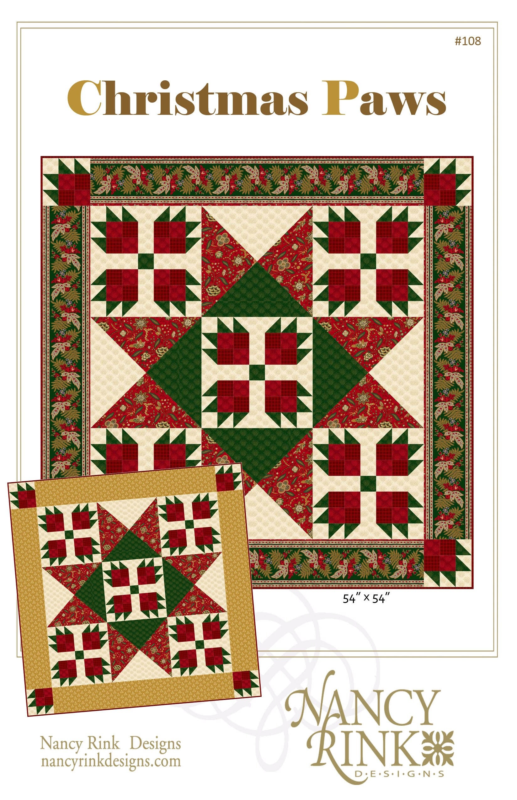 Christmas Paws Quilt Pattern - Etsy