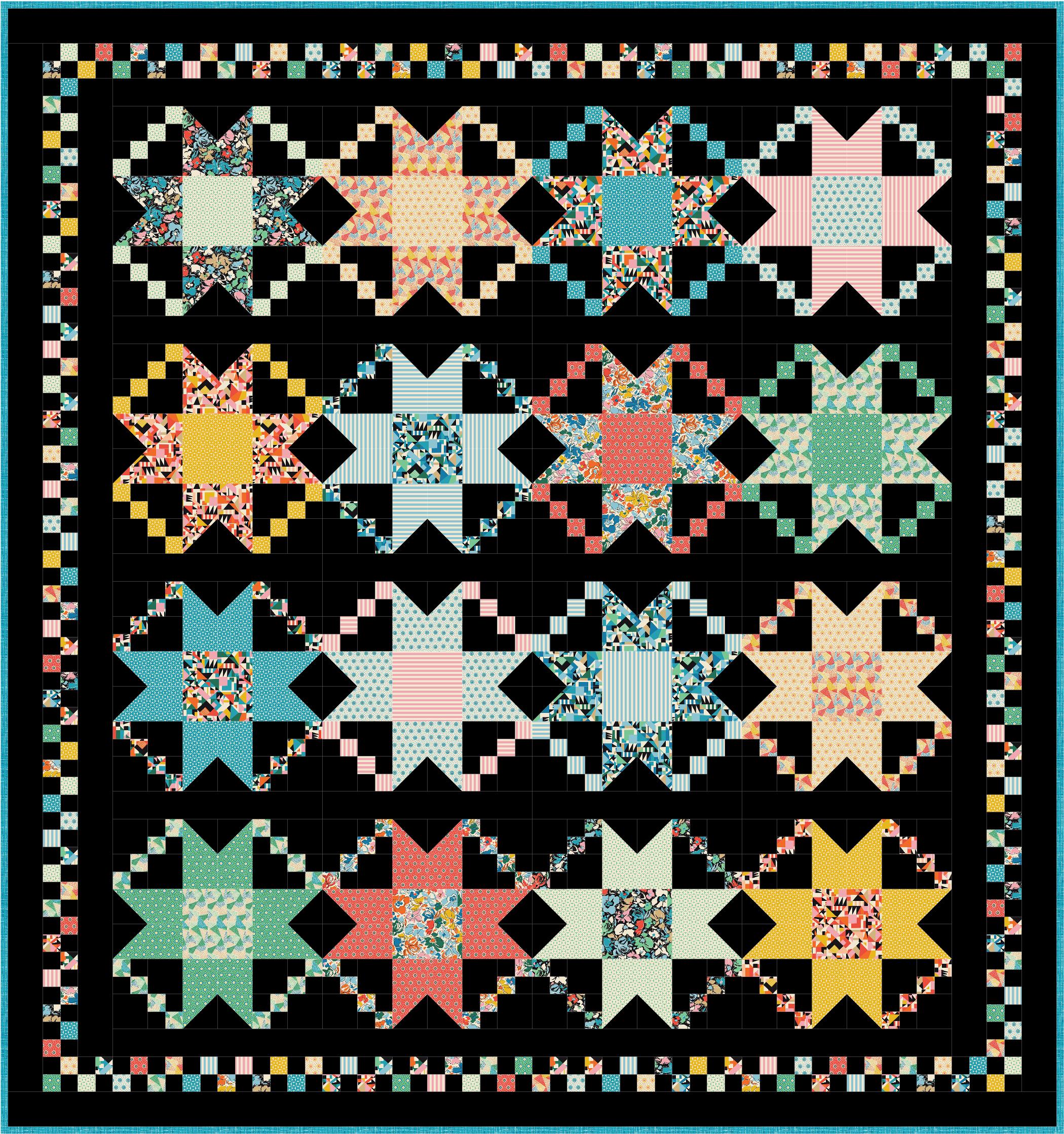 Starry Argyle Quilt Pattern - Etsy