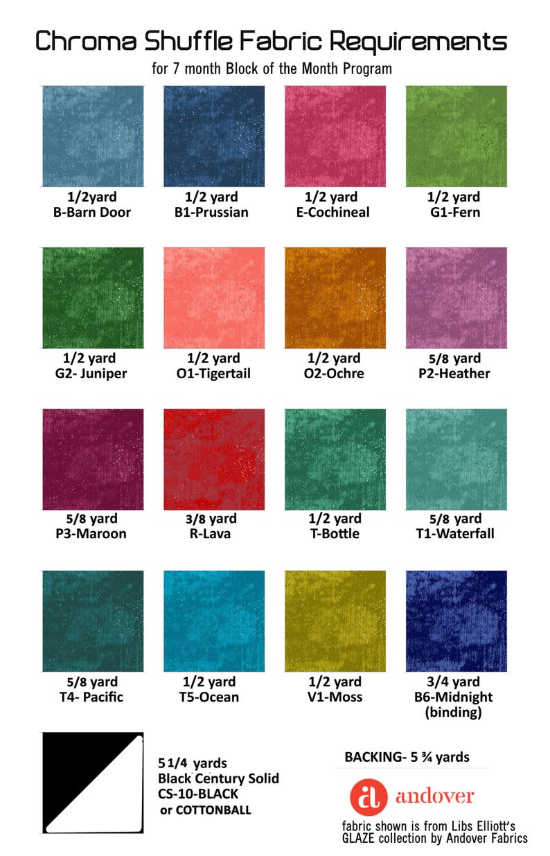 Chroma Shuffle Sampler/block of the Month Quilt - Etsy