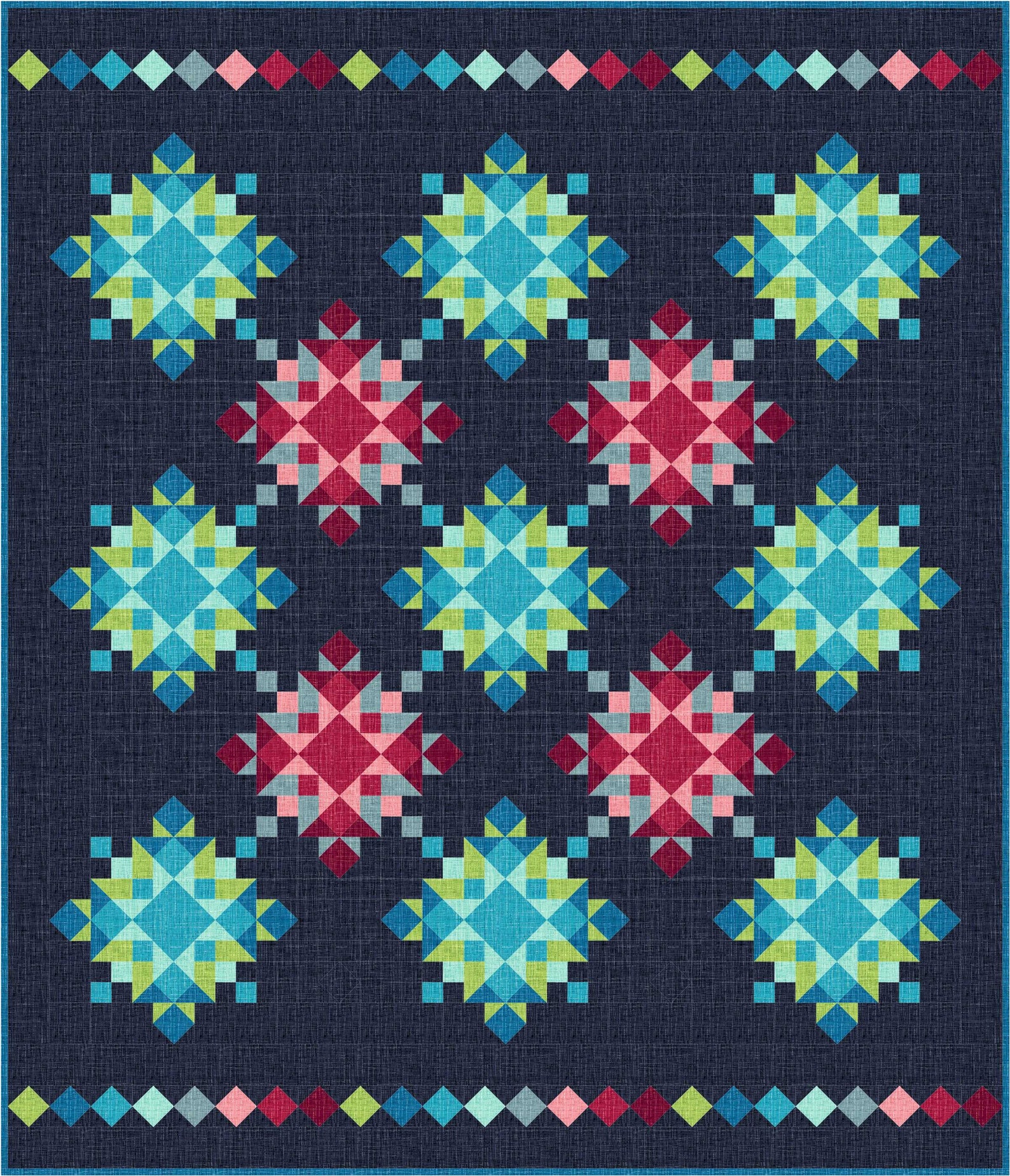 Water Crystals Batik Quilt Pattern Nancy Rink - Etsy