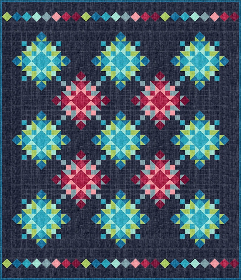 Water Crystals Batik Quilt Pattern Nancy Rink - Etsy