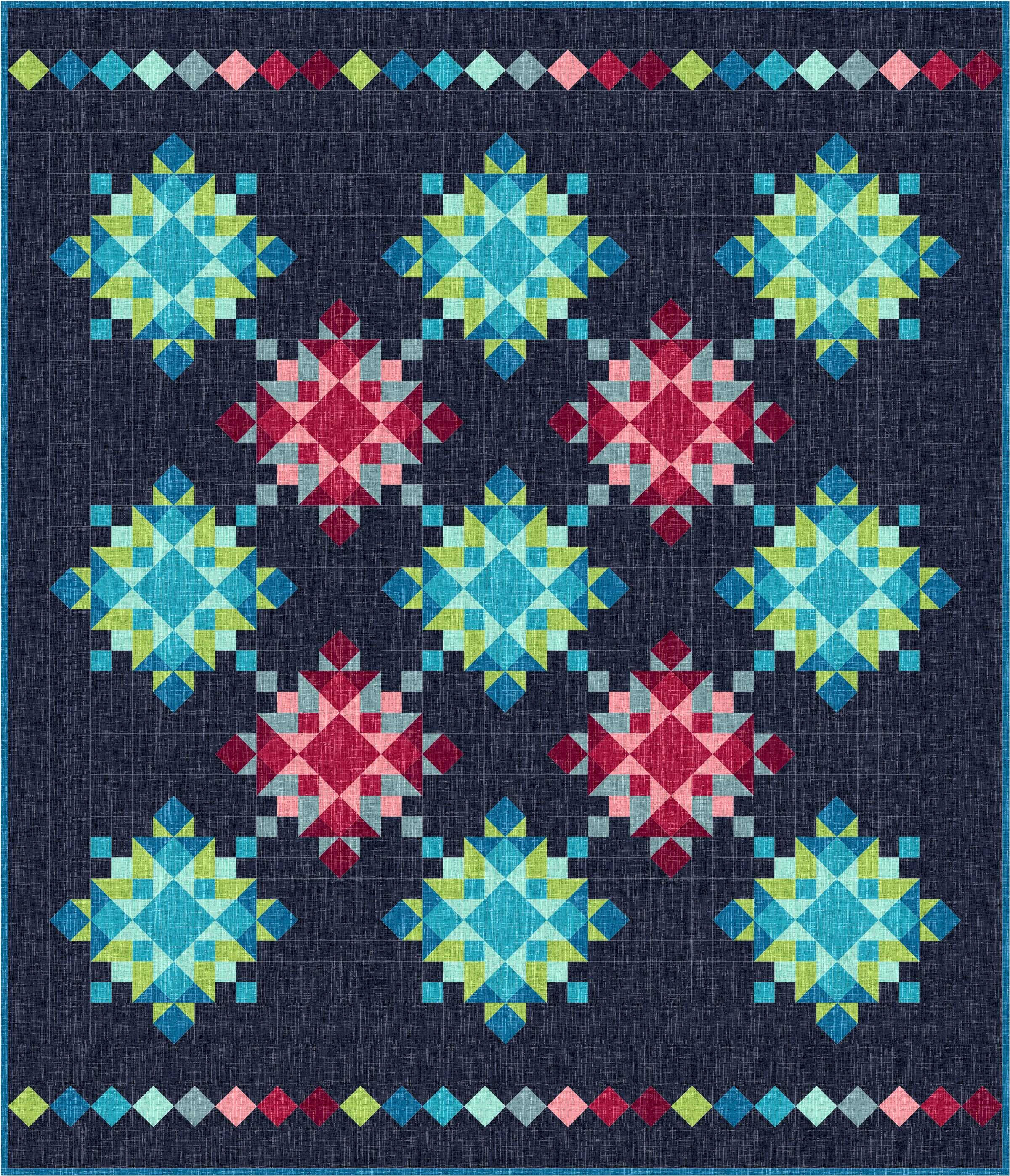 Water Crystals Batik Quilt Pattern Nancy Rink - Etsy
