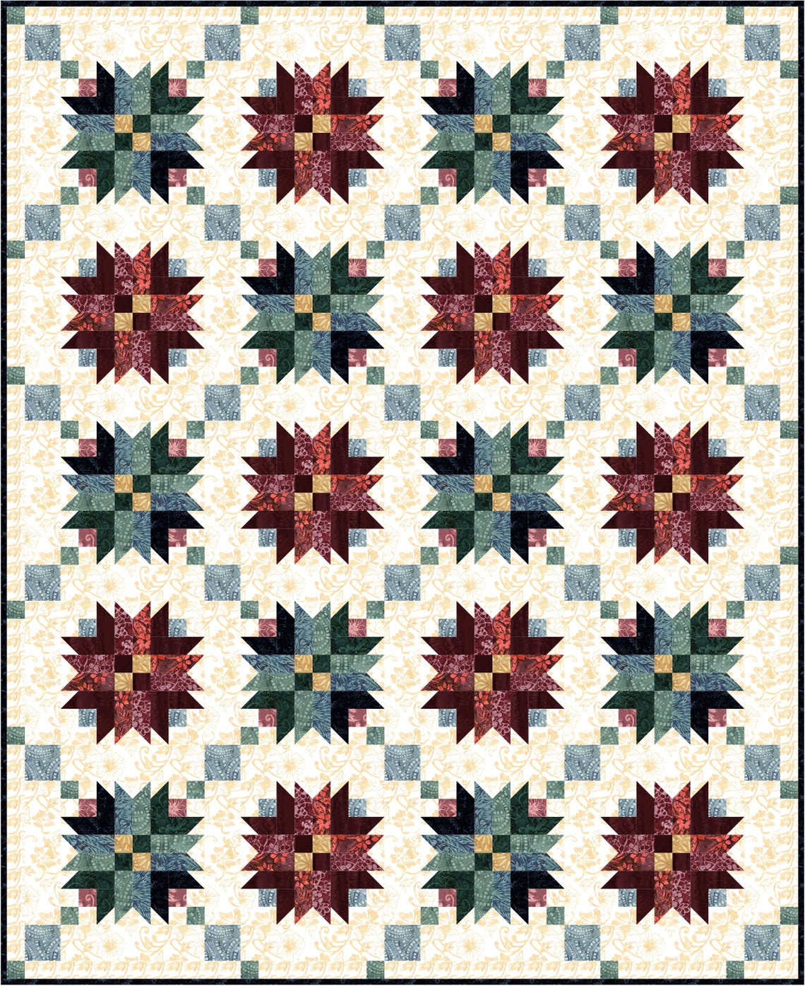 Equinox Quilt Pattern Batik Fat Quarter - Etsy