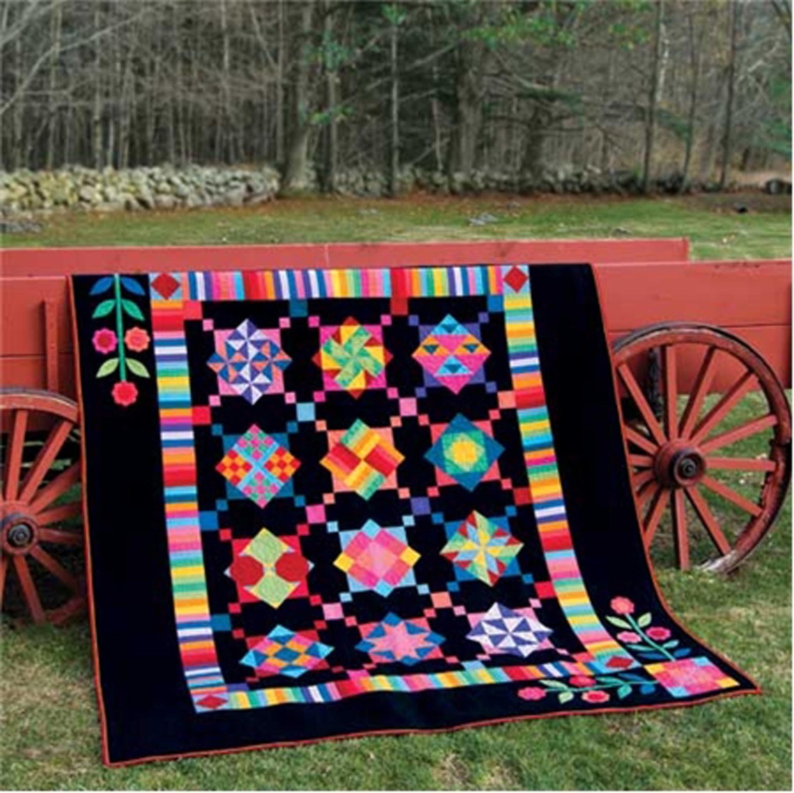 Amish With a Twist Block of the Month Sampler Pattern for 88 X 105 ...